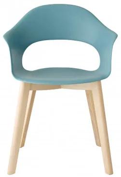 Scab Plastová židle Natural LADY B Barva plastu Scab Holubičí šedo-hnědá Moření Scab FS-buk bělený 2843