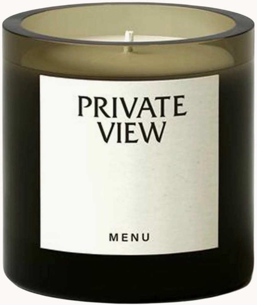Svíčka's vůní eukalyptu a mandarinkové kůry Private View