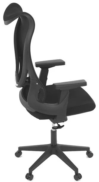 Ergonomická kancelářská židle SOSA - černá síťovina Barva: černá