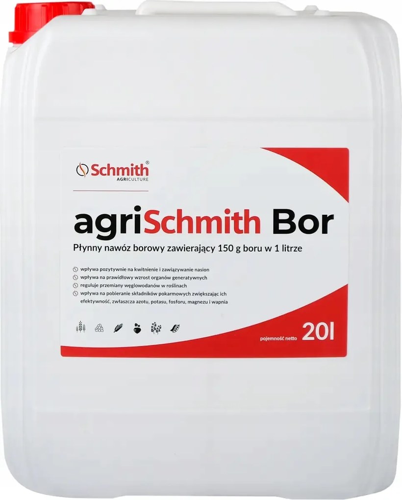 Tekuté borové hnojivo agriSchmith Bor 20 l