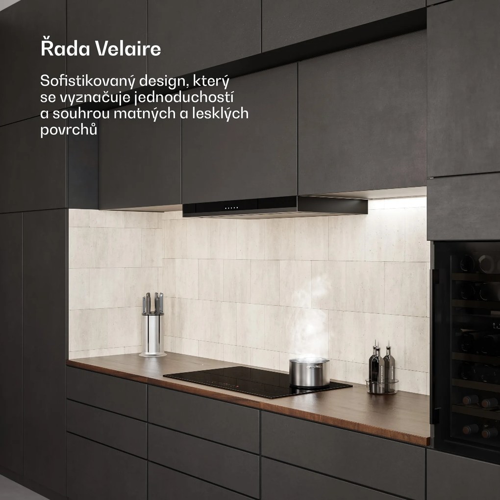 Klarstein Velaire indukční varná deska | Elegantní, minimalistická, výkonná | 5 varných zón | 7200 W | 90 cm