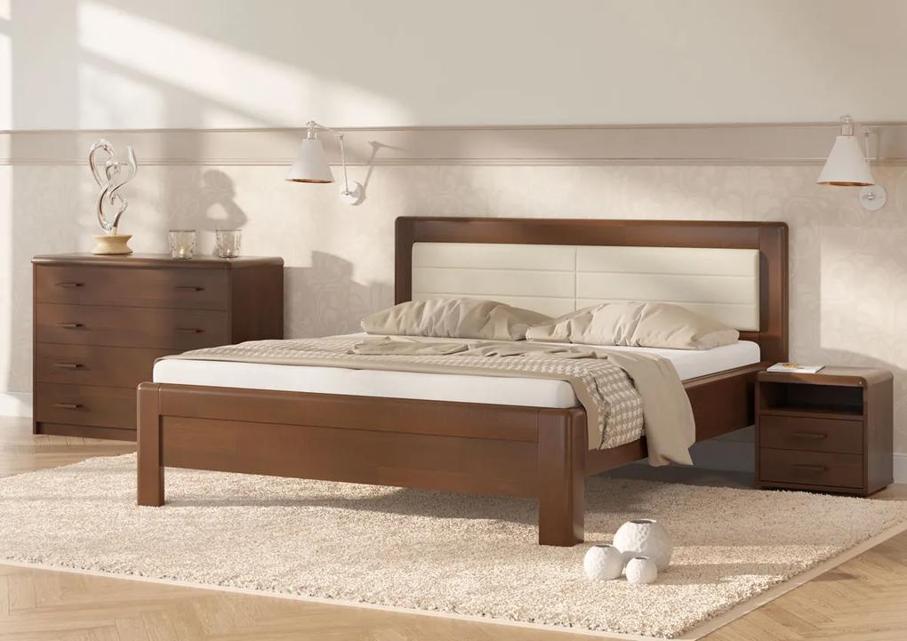 BMB Adriana Star postel - buk Moření: Antracit, Provedení: Buk průběžný, Typ: 2 řady kostek, Rozměr: 160 x 200 cm