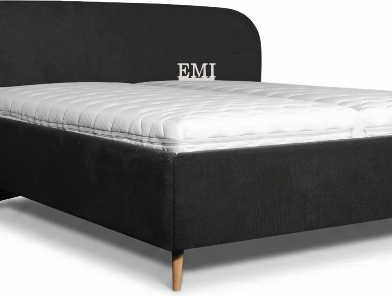 Postel čalouněná ZORIANA + lamelový rošt + matrace EMI