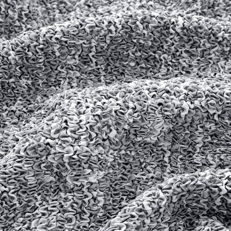 Bielastické potahy GRAFITI NOVÉ antracit rohová sedačka (š. 350 - 530 cm)