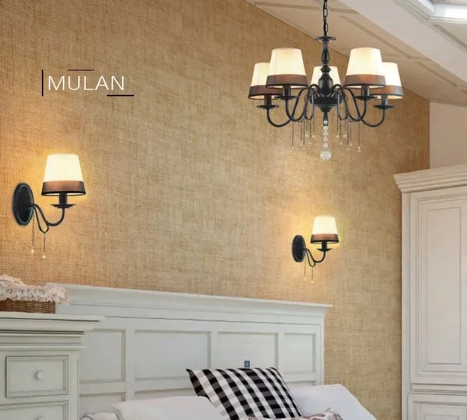 ACA DECOR Nástěnné svítidlo MULAN max. 60W/E14/230V/IP20