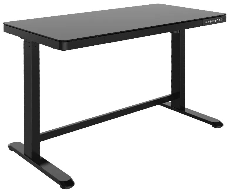 Studentský elektricky stavitelný psací stůl Workstation černý