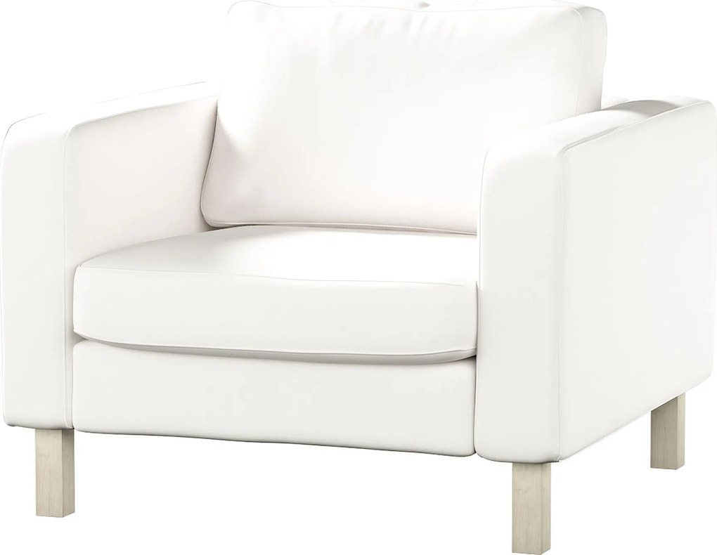 Potah na křeslo IKEA Karlstad, krátký barva bílá