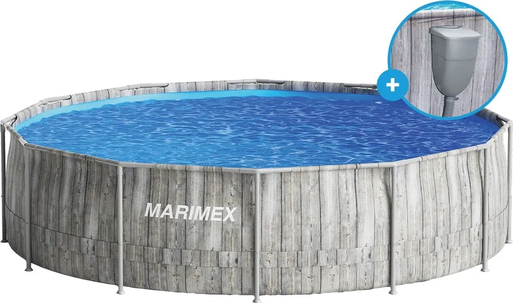 Marimex | Bazén Marimex Florida 3,66x0,99 m se zabudovaným skimmerem - ŠEDÉ DŘEVO | 10340318