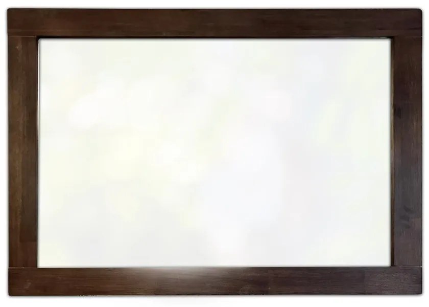 Massive home | Hnědé zrcadlo z masivu Bark hnědá akácie - VÝPRODEJ PR-017X