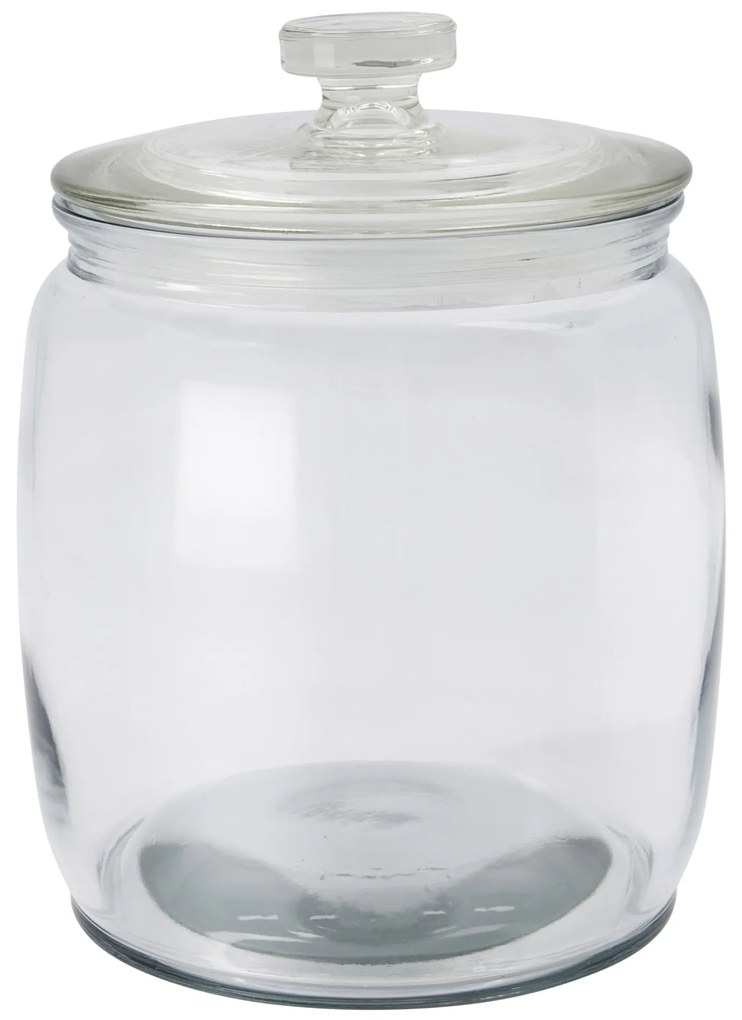 House Doctor Skleněná dóza s víčkem Ville Clear 2 l, čirá barva, sklo