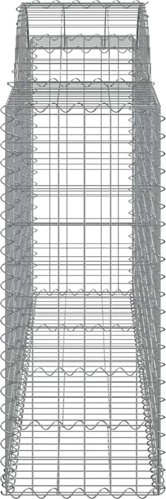Klenuté gabionové koše 40ks 200x50x100/120cm pozinkované železo 3146338
