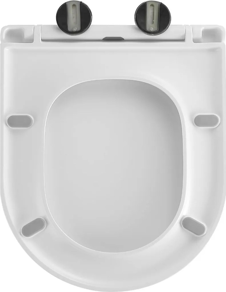 Erga Siena, WC kombi mísa 620x380x820 mm, Rimless + funkce bidetu + toaletní sedátko, bílá lesklá, ERG-V03-SIENA-RIM-BID-WH