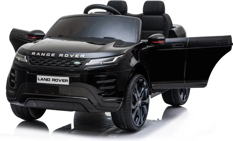 LEAN CARS Elektrické autíčko Range Rover Evoque černé lakované