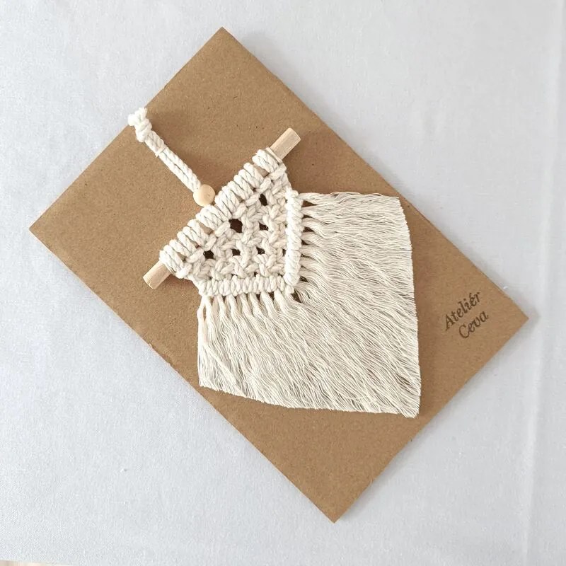 Mini macramé dekorace