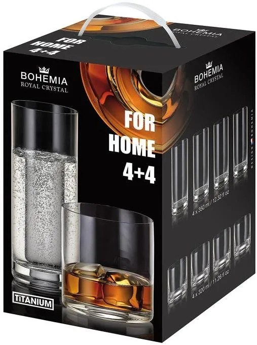 Sklenice bohemia royal crystal sklenice 8 ks for home