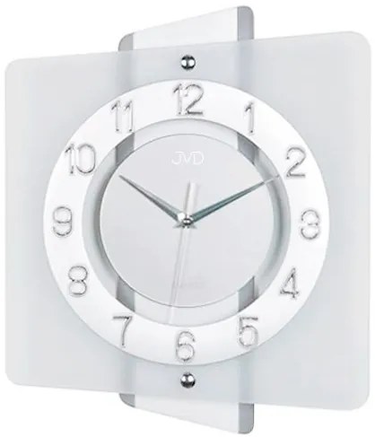 Luxusní skleněné moderní hodiny JVD quartz N20133