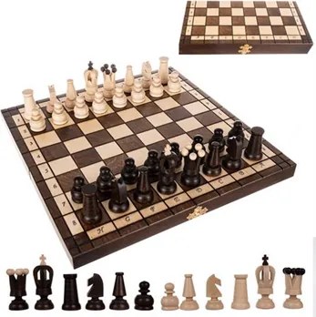 Kruzzel 26038 Královské šachy dřevěné 31 x 31 cm