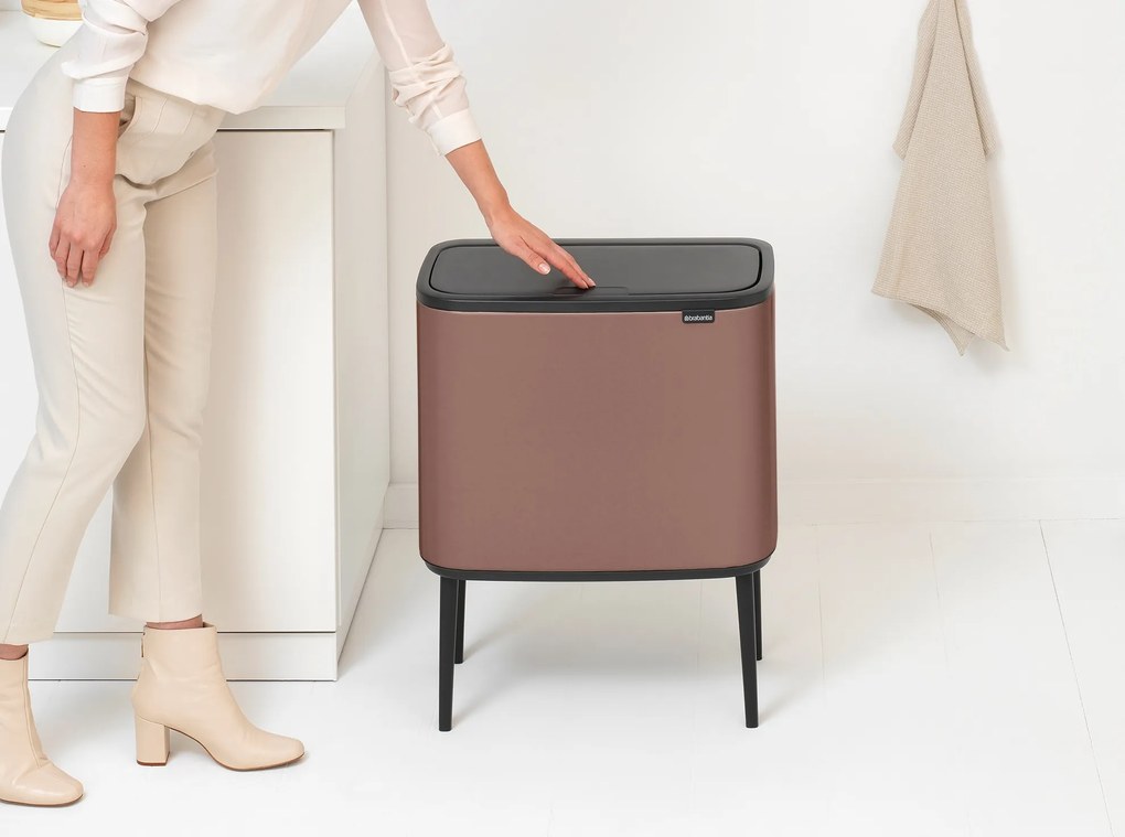 Brabantia BO Touch Bin 11+23L saténově hnědá