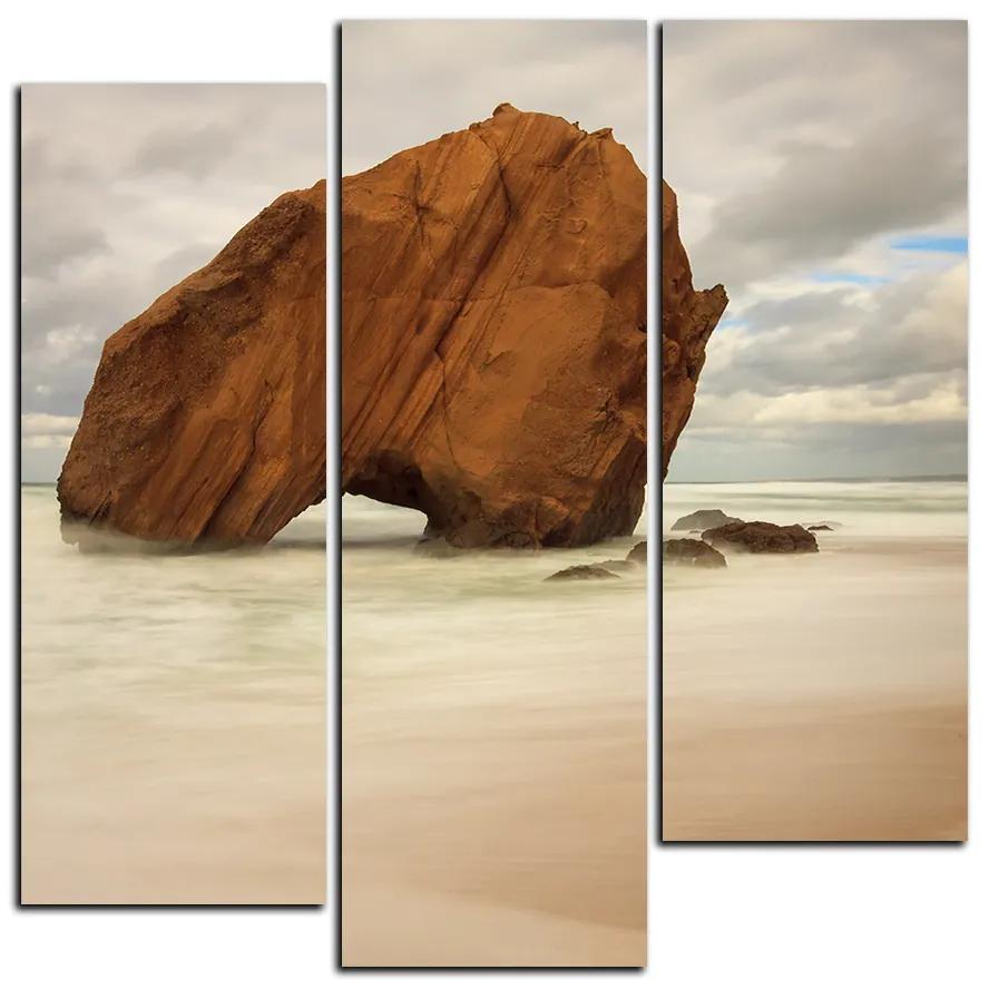 Obraz na plátně - Skála na pobřeží - čtverec 3117C (105x105 cm)