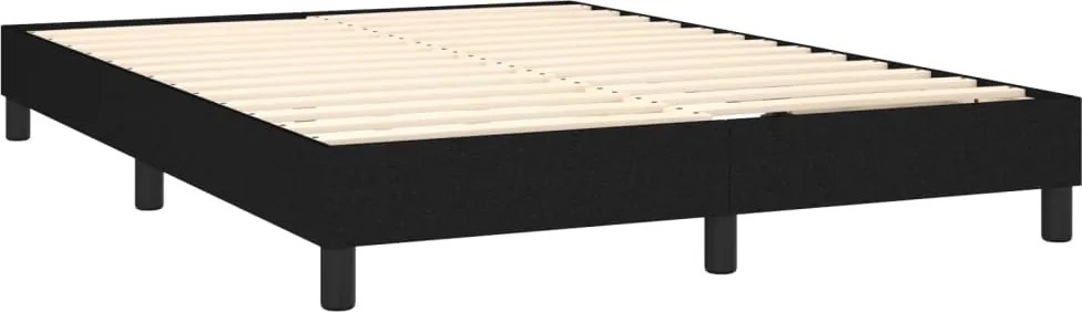 Box spring postel s matrací černá 140 x 190 cm textil 3140131