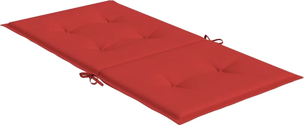 Podušky na židli nízké opěradlo 6 ks červené 100x50x3 cm oxford 314137