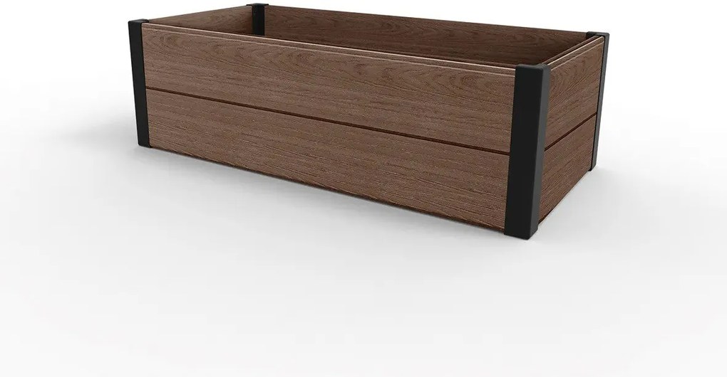 Vyvýšený záhon keter záhon vyvýšený maple trough, dřevoplast, hnědý, 106 x 50 x 32 cm