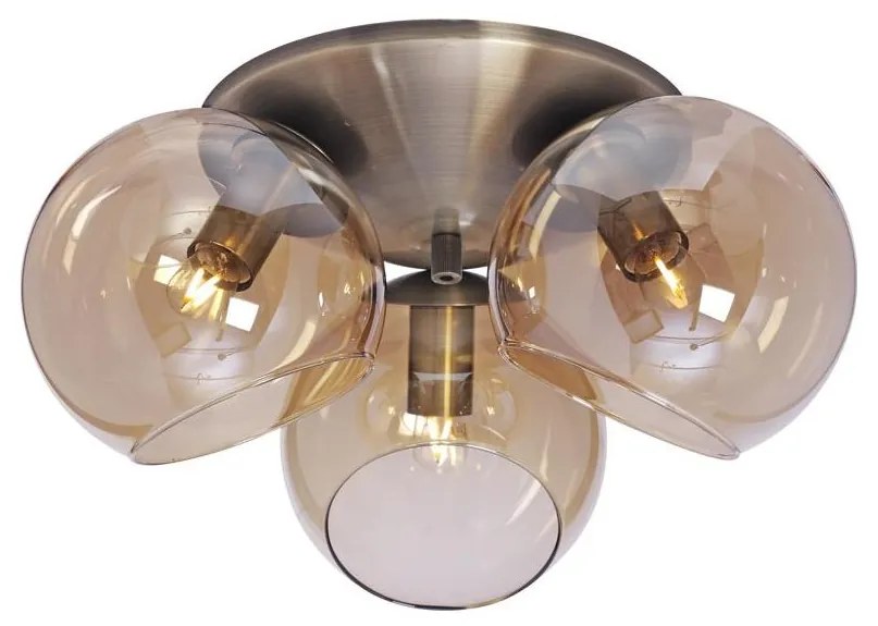 Cottex P2423AA - Stropní svítidlo CAPELLA 3xE14/40W/230V pr. 37 cm kouřová/hnědá P2423AA