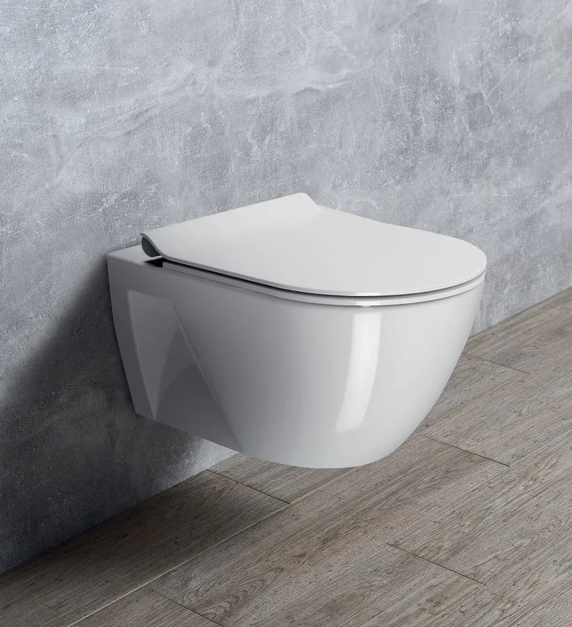 GSI Pura ECO závěsná WC mísa 55 x 36 cm swirlflush extraGlaze bílá 880711