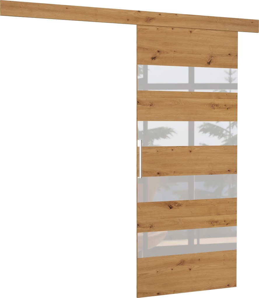 ADRK Furniture Posuvné nástěnné dveře MILOU 96 ADRK-SD-MIL-A-WL-96