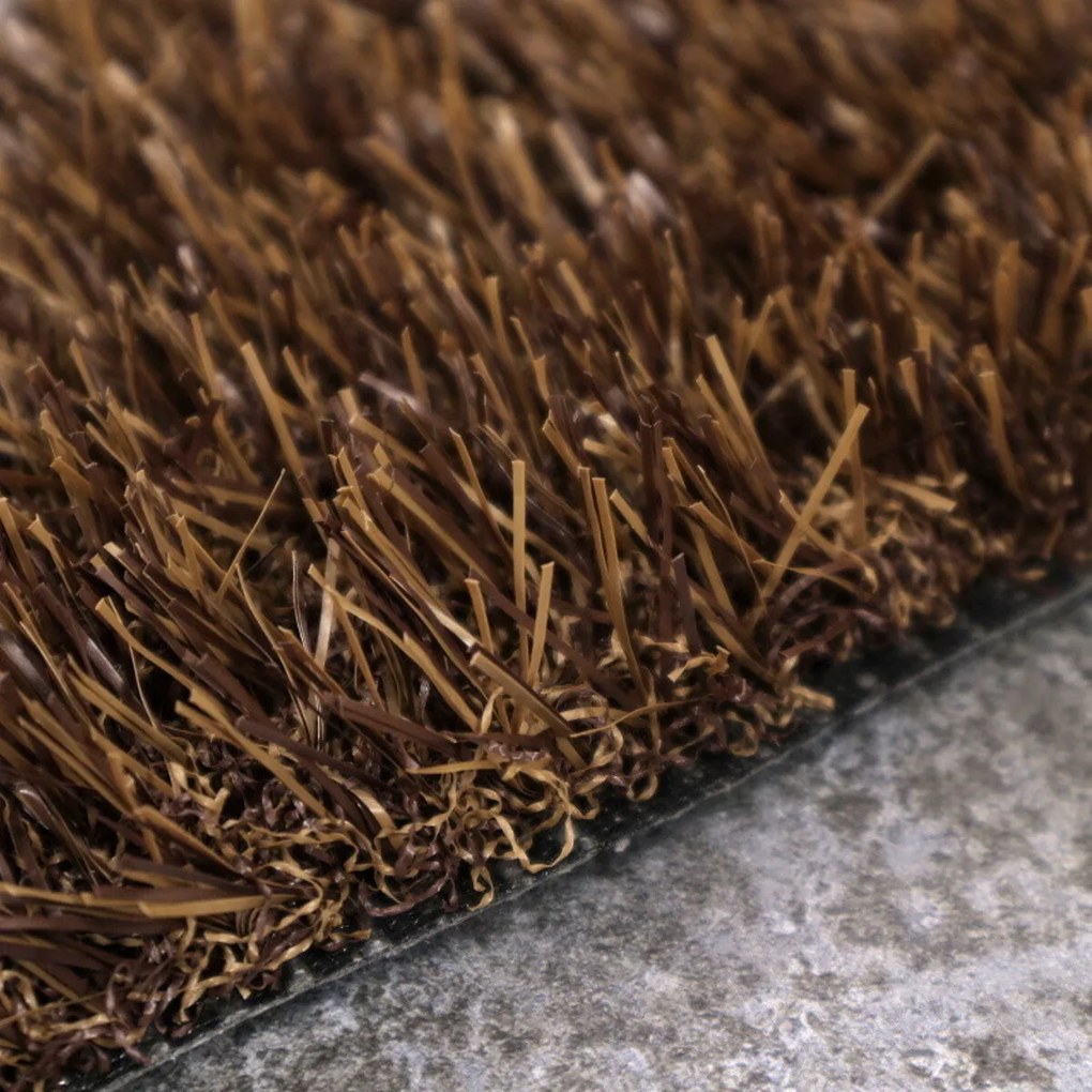 Europe Grass, Umělá tráva PartyGrass Brown, na míru, šíře 4m, hnědá