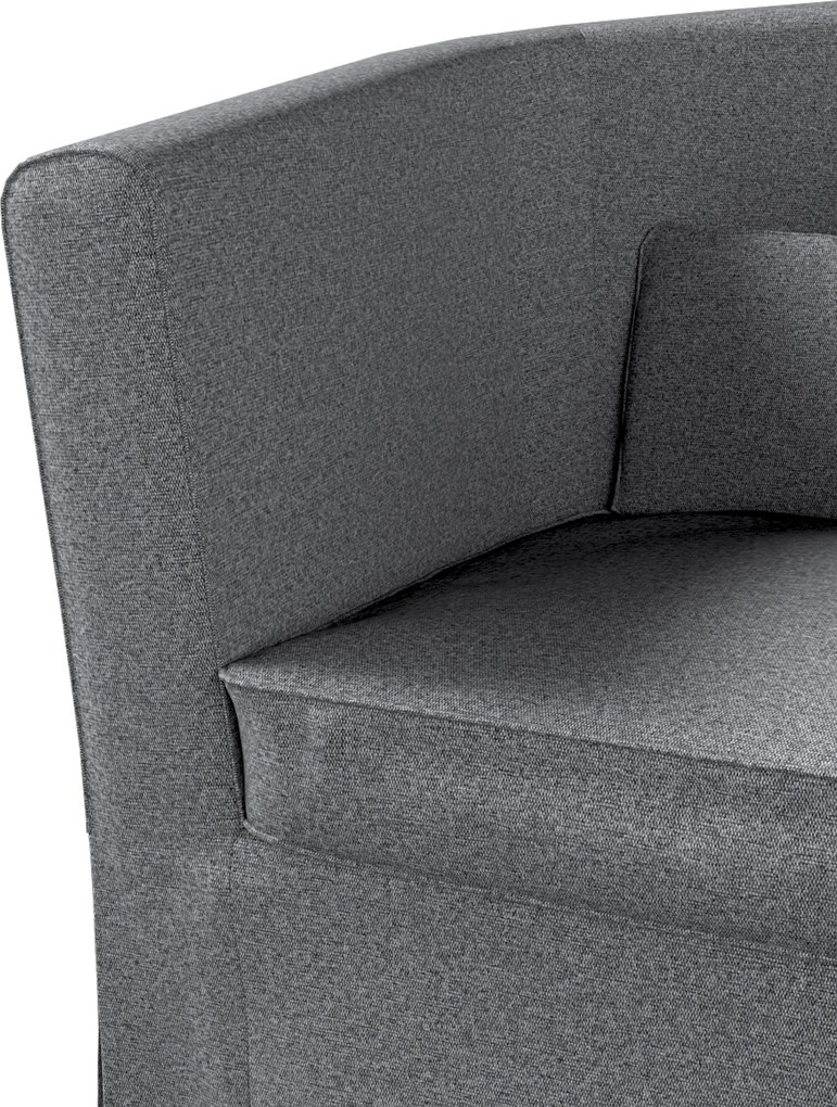 Potah na křeslo IKEA Ektorp Tullsta barva šedá látka pletený vzor