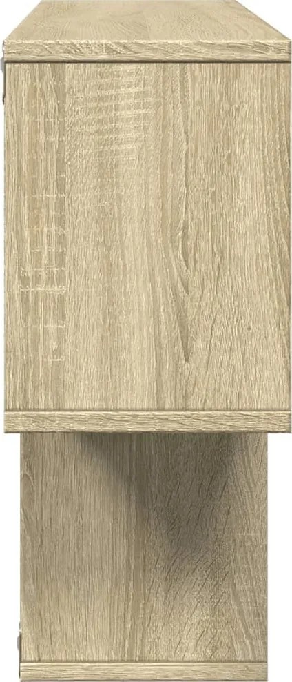 vidaXL Nástěnná police 100 x 20 x 53 cm kompozitní dřevo [848019] Barva: dub sonoma