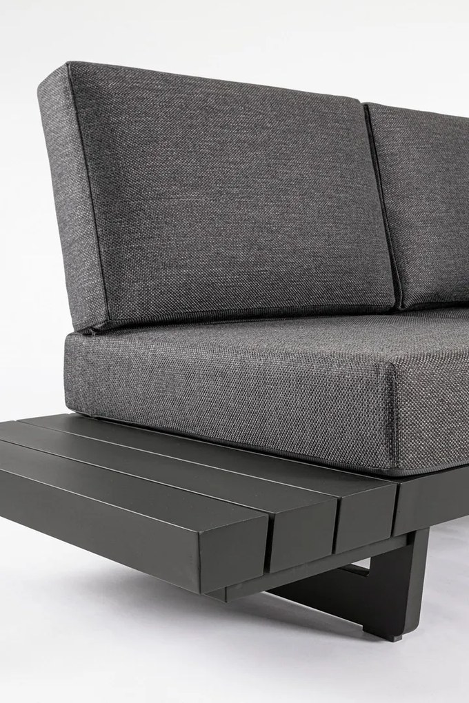BIZZOTTO Zahradní rohová pohovka INFINITY antracit 253 cm 0663431