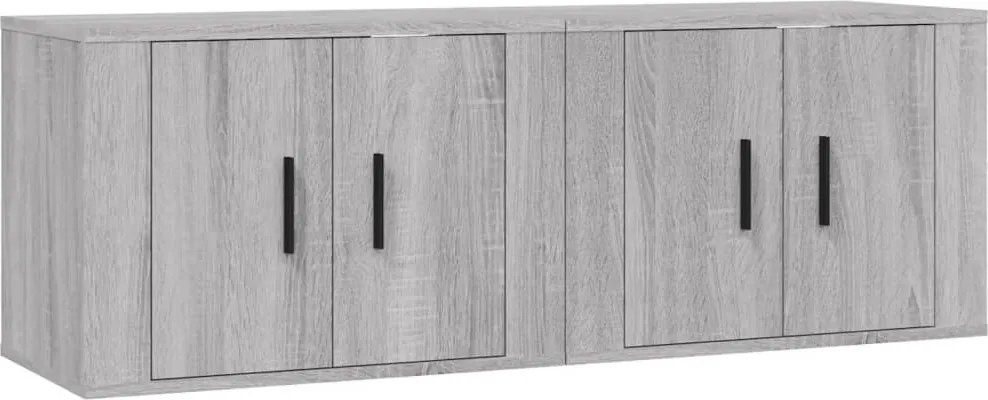 Nástěnné TV skříňky 2 ks šedé sonoma 57 x 34,5 x 40 cm 3188340