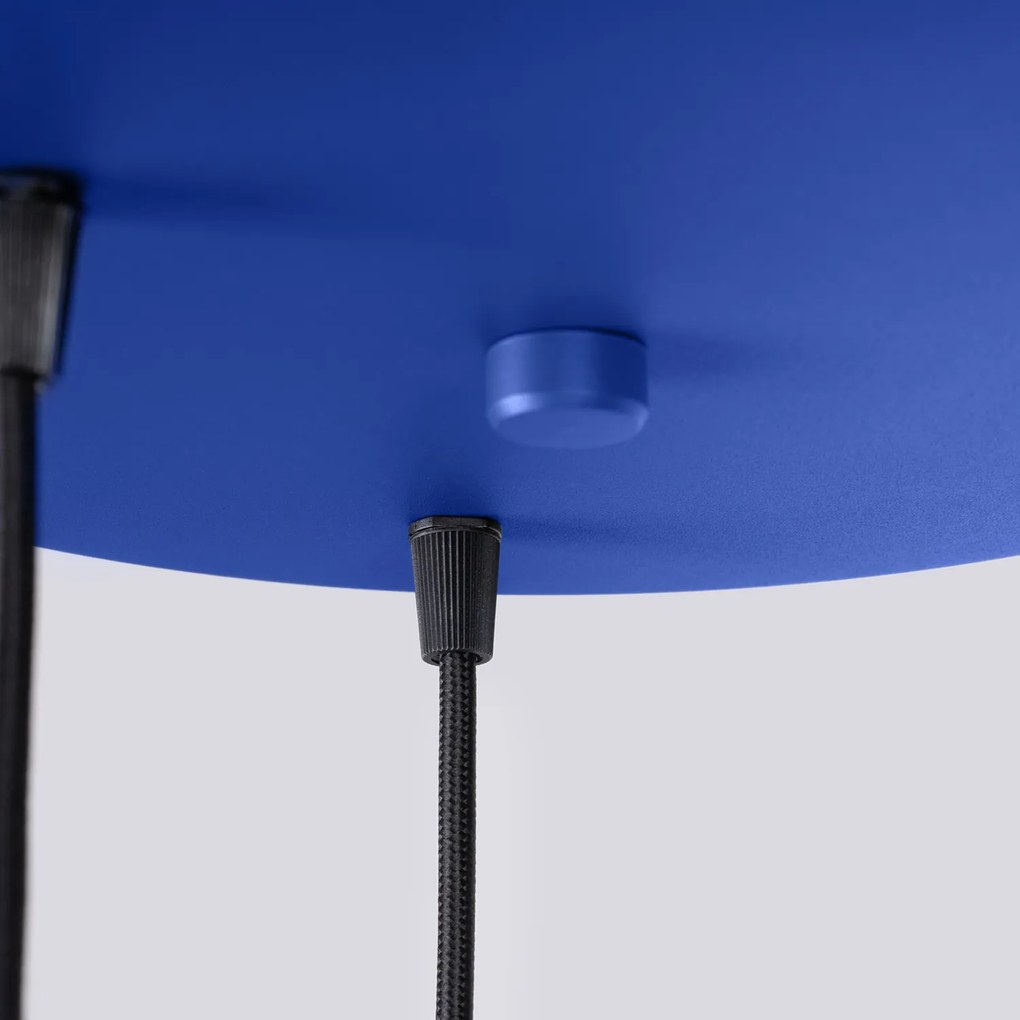 Sollux Lighting Závěsná lampa ESTRIA 3P bílá/ultramarínová