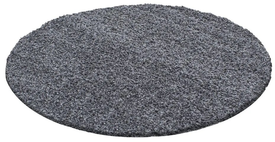 Tmavě šedý kulatý koberec ø 120 cm Life – Ayyildiz Carpets