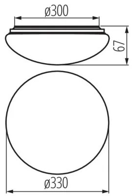 LED svítidlo Kanlux Miledo CORSO LED V2 24-NW IP44 neutrální bílá 380mm 31222
