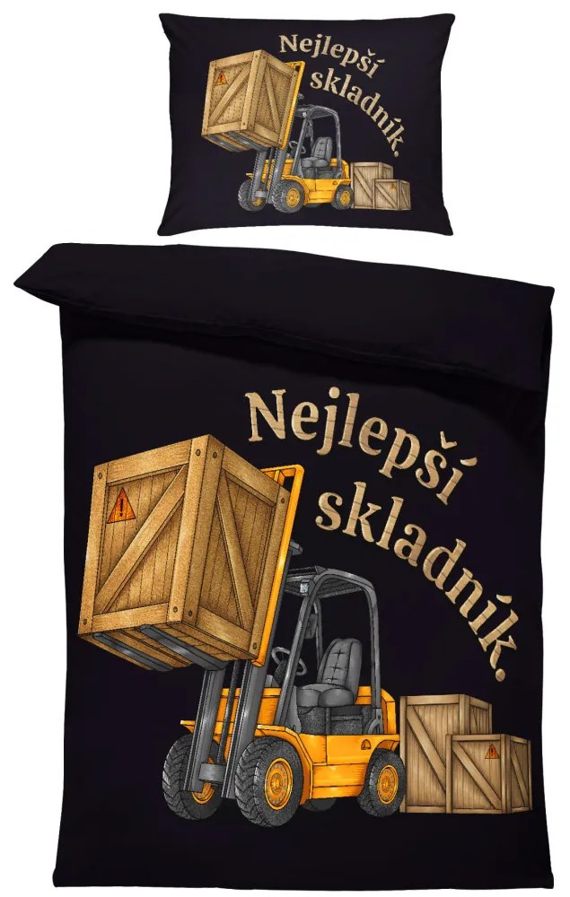 Povlečení Nejlepší skladník (Rozměr : 1x140/200 + 1x90/70)