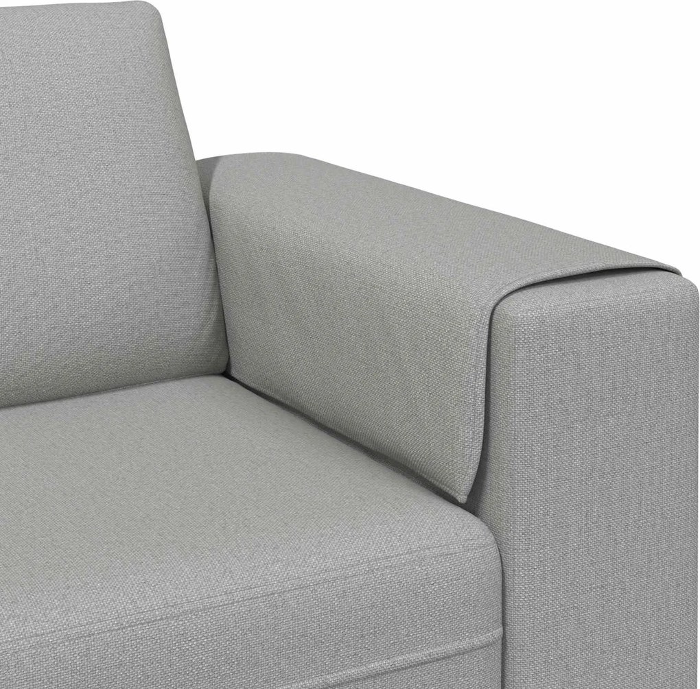 Pohovka do obývacího pokoje 3 ks Oblačno šedá Polyester 3335120