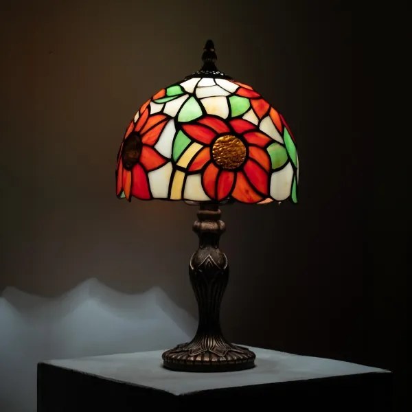 BRILAGI - Tiffany vitrážová stolní lampa SUNFLOWER 1xE27/60W/230V