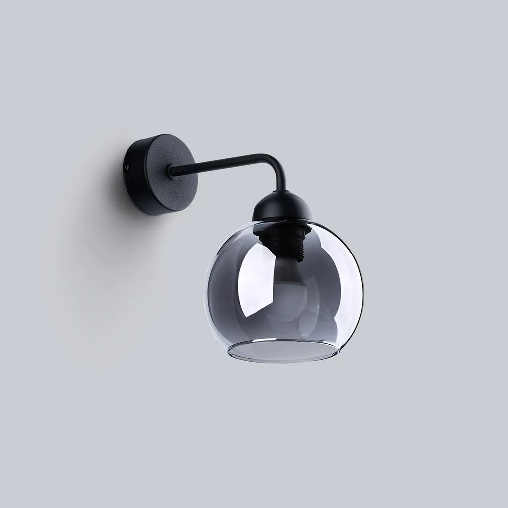 Sollux Lighting Nástěnné svítidlo ALINO 1 Černá