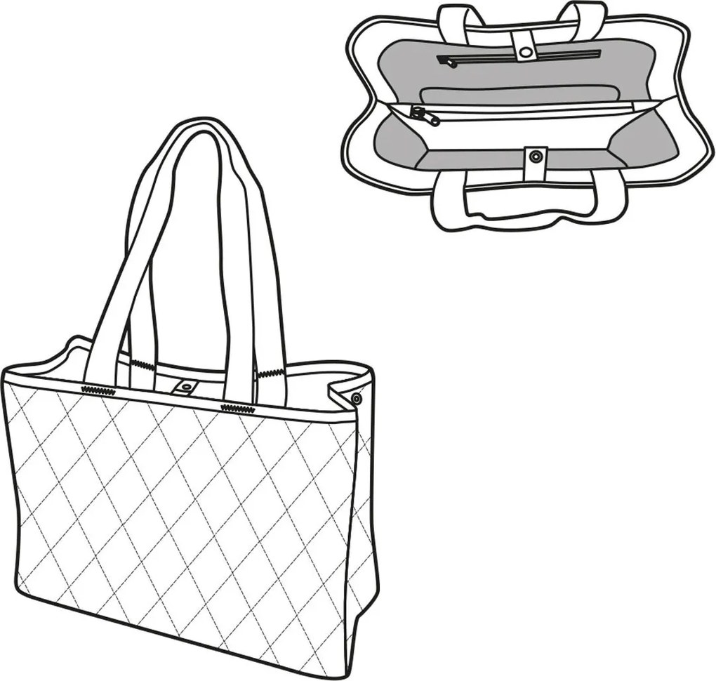 Taška Reisenthel Classic Shopper L rhombus black