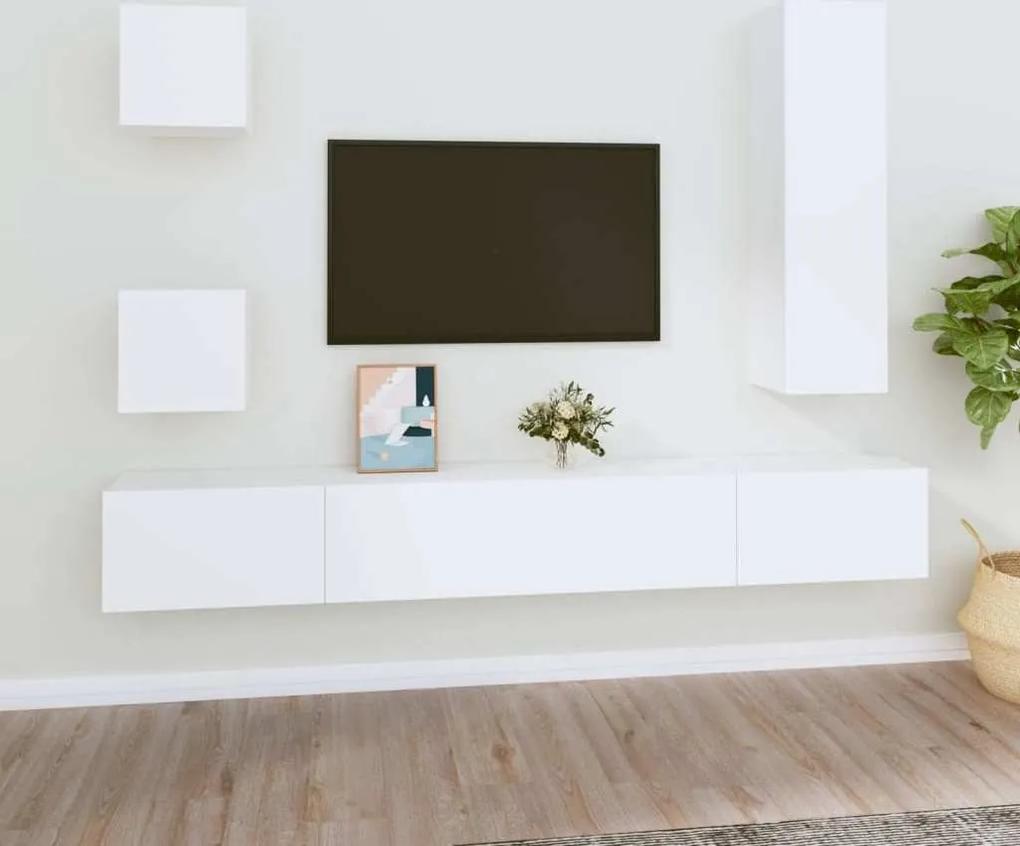 vidaXL 5dílný set TV skříněk kompozitní dřevo [3114446] Barva: šedá sonoma