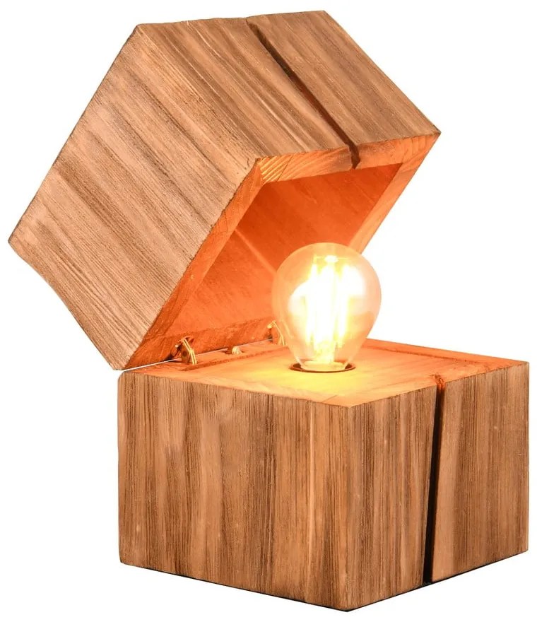 Hnědá stolní lampa (výška 16 cm) Treasure – Trio