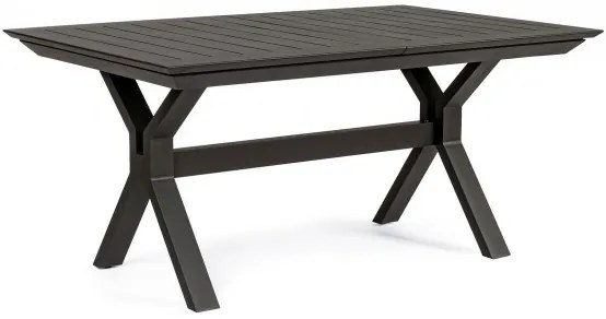 BIZZOTTO Rozkládací zahradní stůl KENYON 180x100 cm černý 0663236