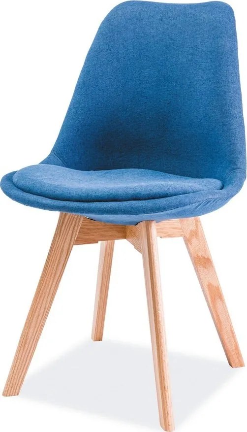 Casarredo Jídelní židle DIOR dub/modrá
