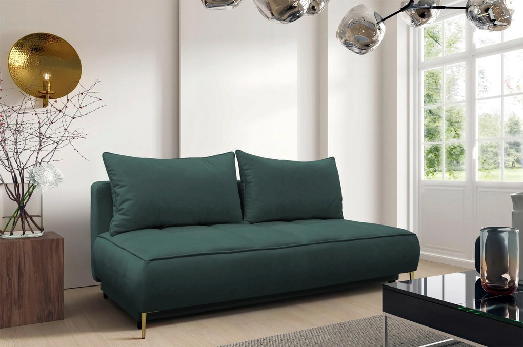XXXLutz ROZKLÁDACÍ POHOVKA, textil, modrá MID.YOU - Rozkládací pohovky - 001574006004