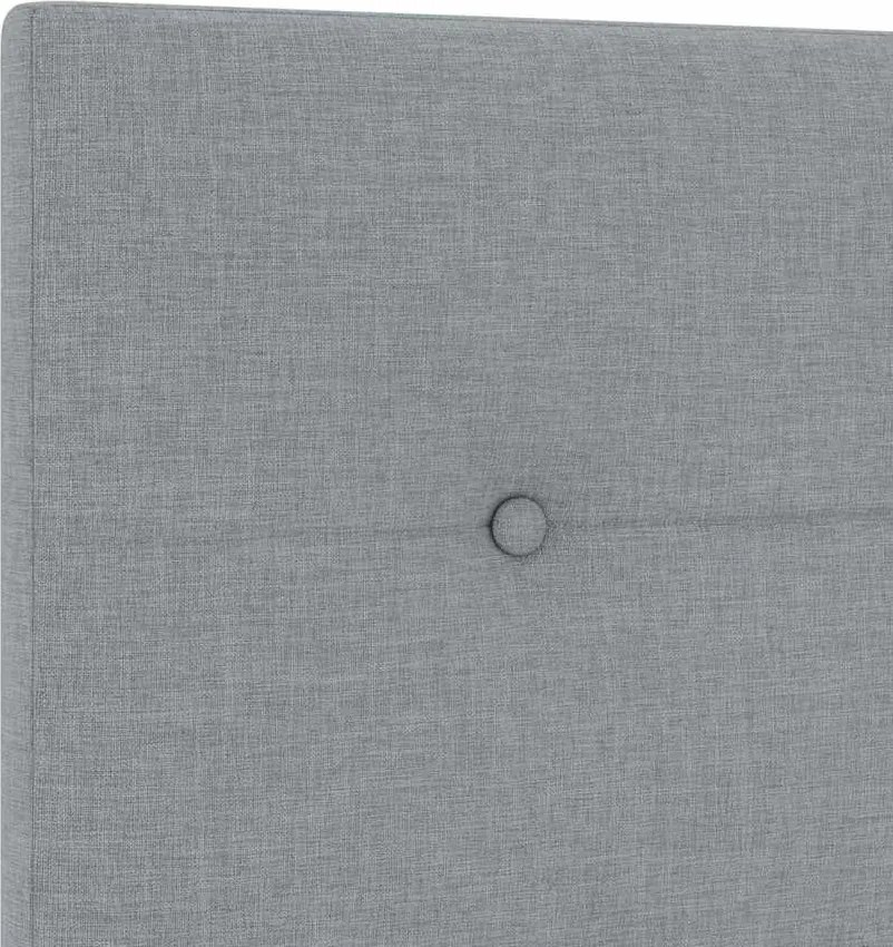 Výškově nastavitelné čelo postele Světle šedá 180 cm textil 3337847