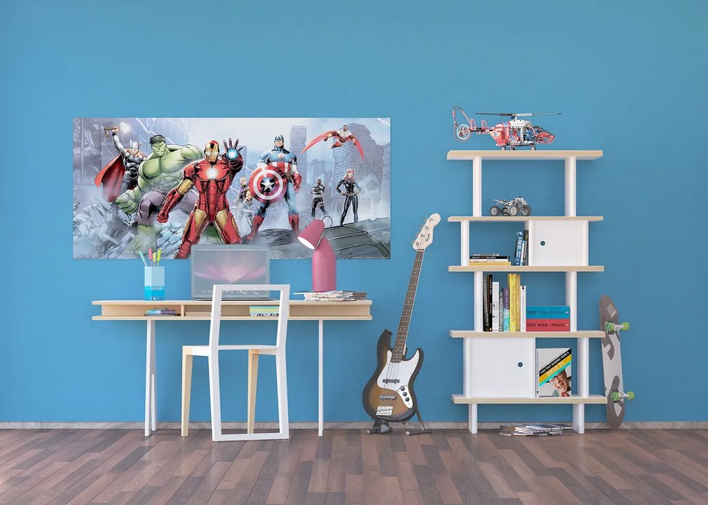 Dětská vliesová fototapeta na zed' Marvel Avengers, Disney | 202 x 90 cm | DFTDNH 5328