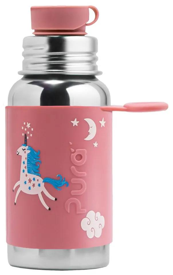 Pura Nerezová láhev se sportovním uzávěrem, 550 ml Unicorn